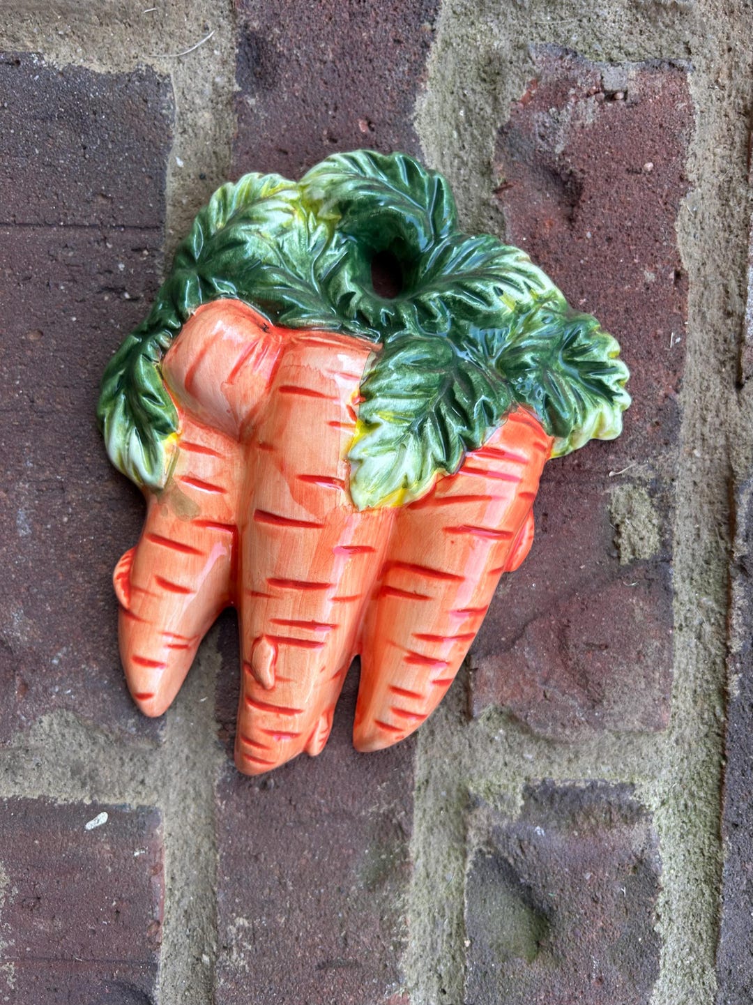 Carrot Wall Decor . Vintage Farmhouse . Ceramic Carrot Wall Decor ...
