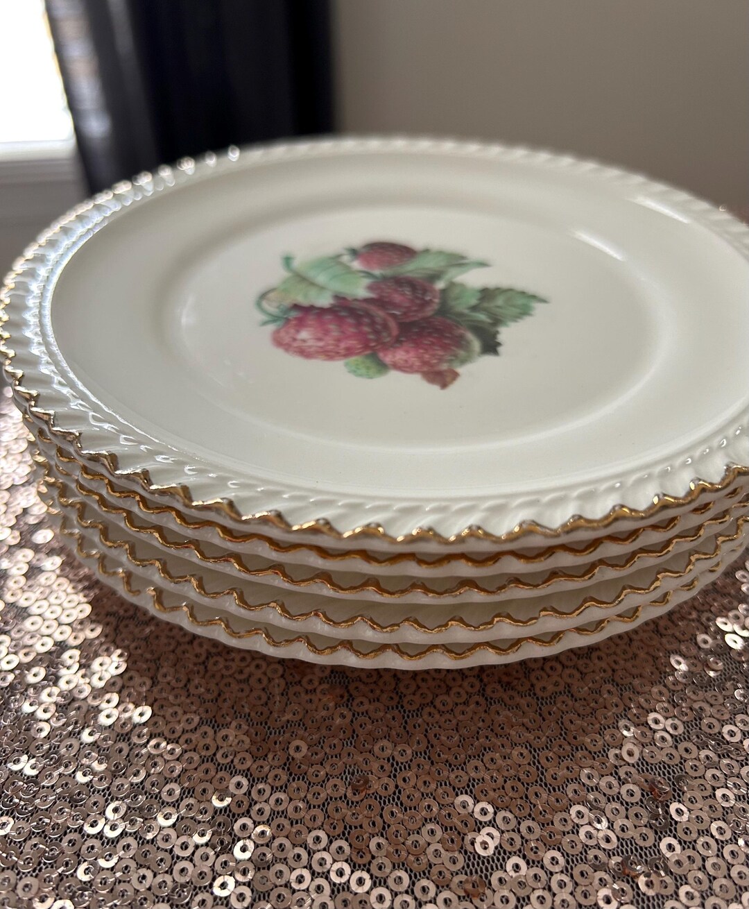 Strawberry Plates . Harker Pottery Plates . Vintage Plates ...
