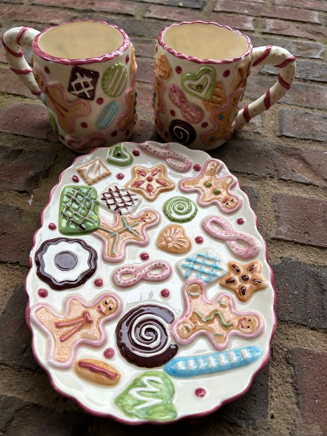 Gingerbread Set . Vintage Gingerbread . Vintage Christmas . Gift for ...