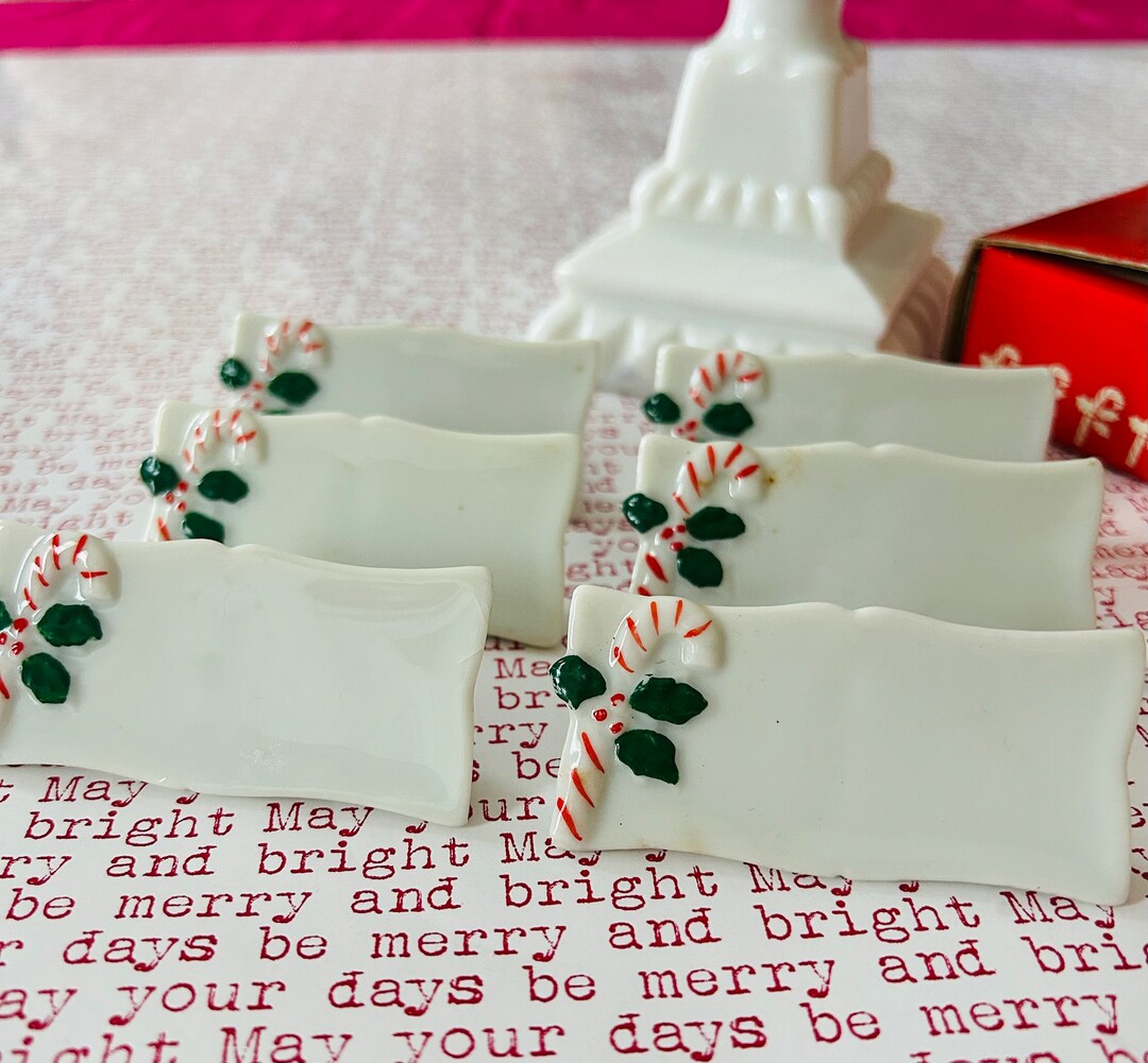 Place Settings . Candy Canes . Place Cards . Grandmillenial Style ...