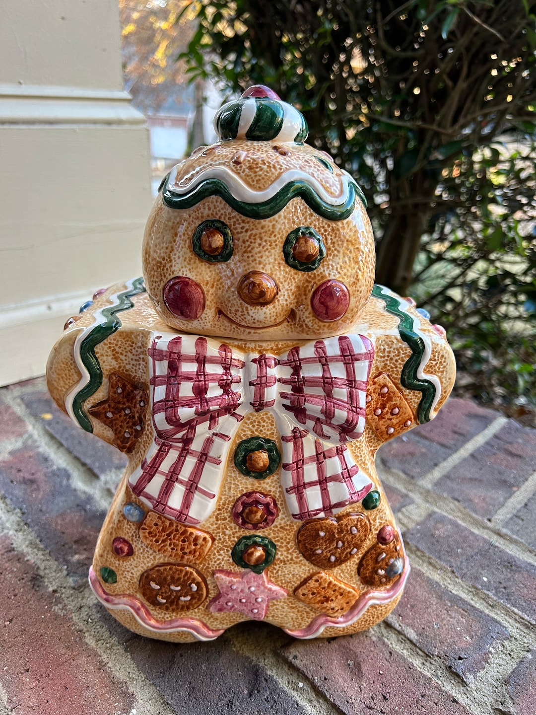 Gingerbread Man Cookie Jar . Antique Cookie Jar . Gingerbread Man ...