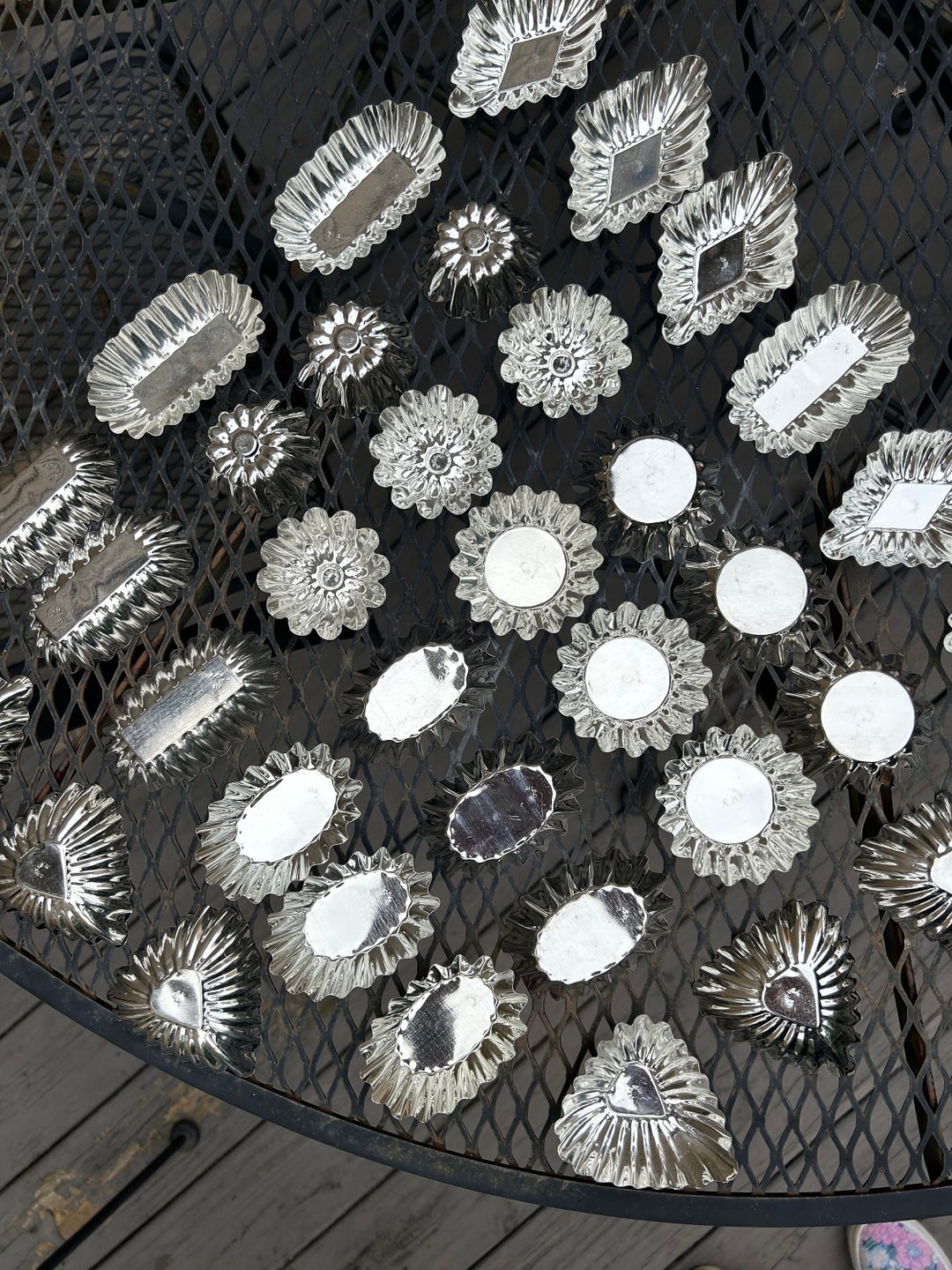 Swedish Tart Tins . Lot of 36 . Tartlet Tins . Swedish Tins . Pastry ...