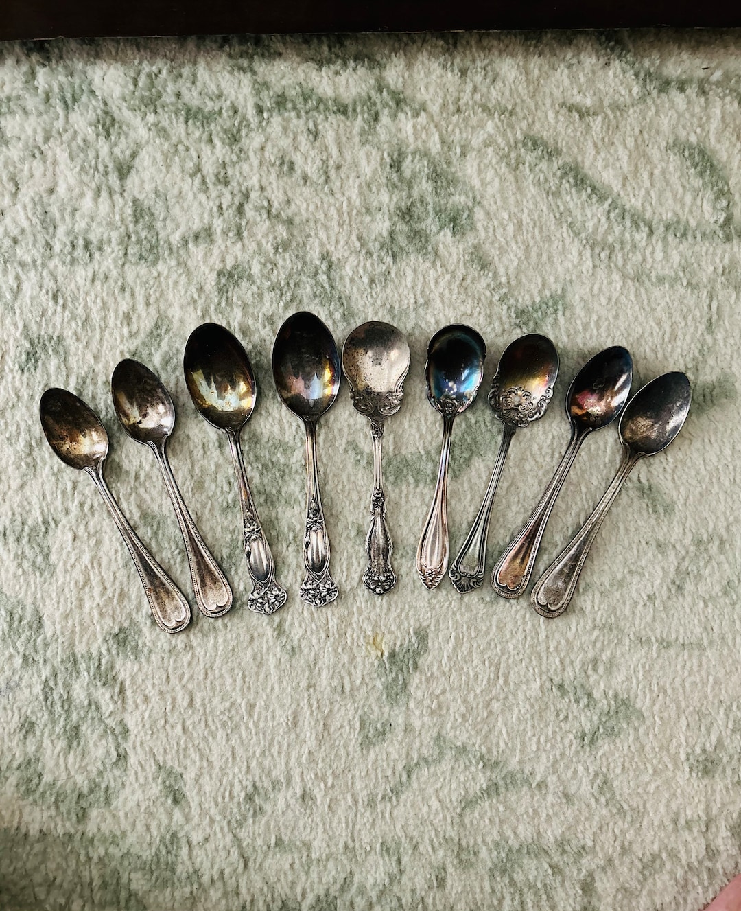 Silver Spoons . Lot of Silver Spoons . Grandmillenial Style . Chinoiserie Style . Gift for Her ...