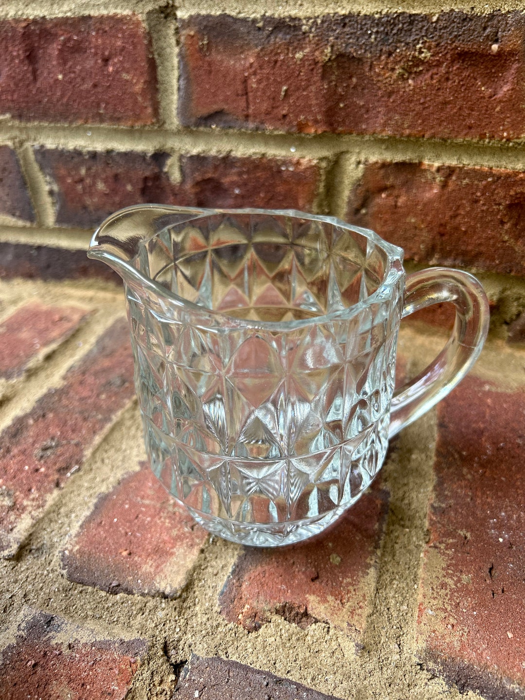 Fostoria Pitcher . Glass Pitcher . Solid Glass Pitcher . Vintage ...