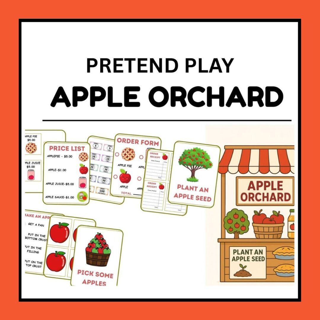 Apple Orchard Pretend Play Printable for Preschool & Homeschool ...
