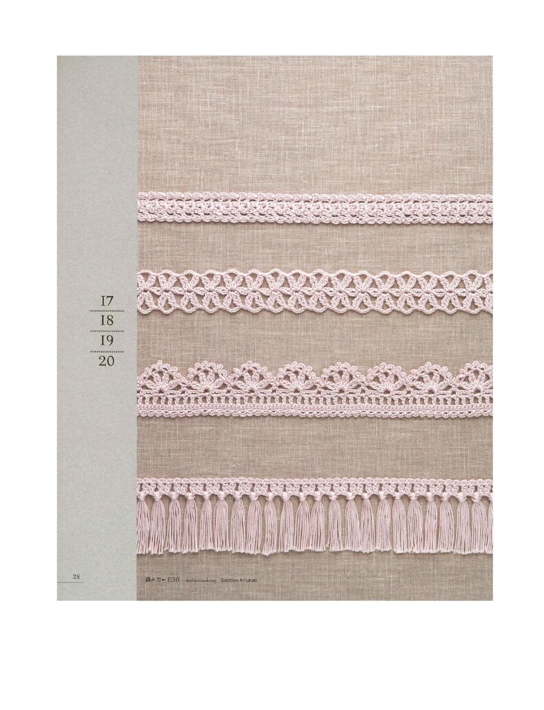 Japanese Knitting Book - First Lace Knitting Lace Work Four Seasons ...