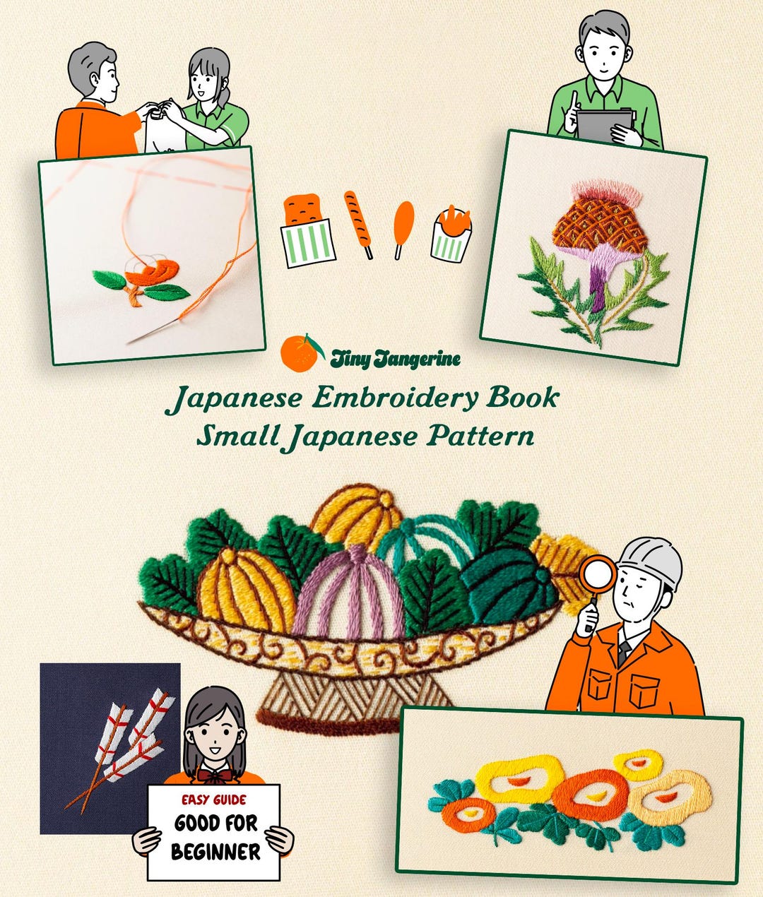 Japanese Embroidery Book | Small Japanese Pattern | PDF Tutorial ...