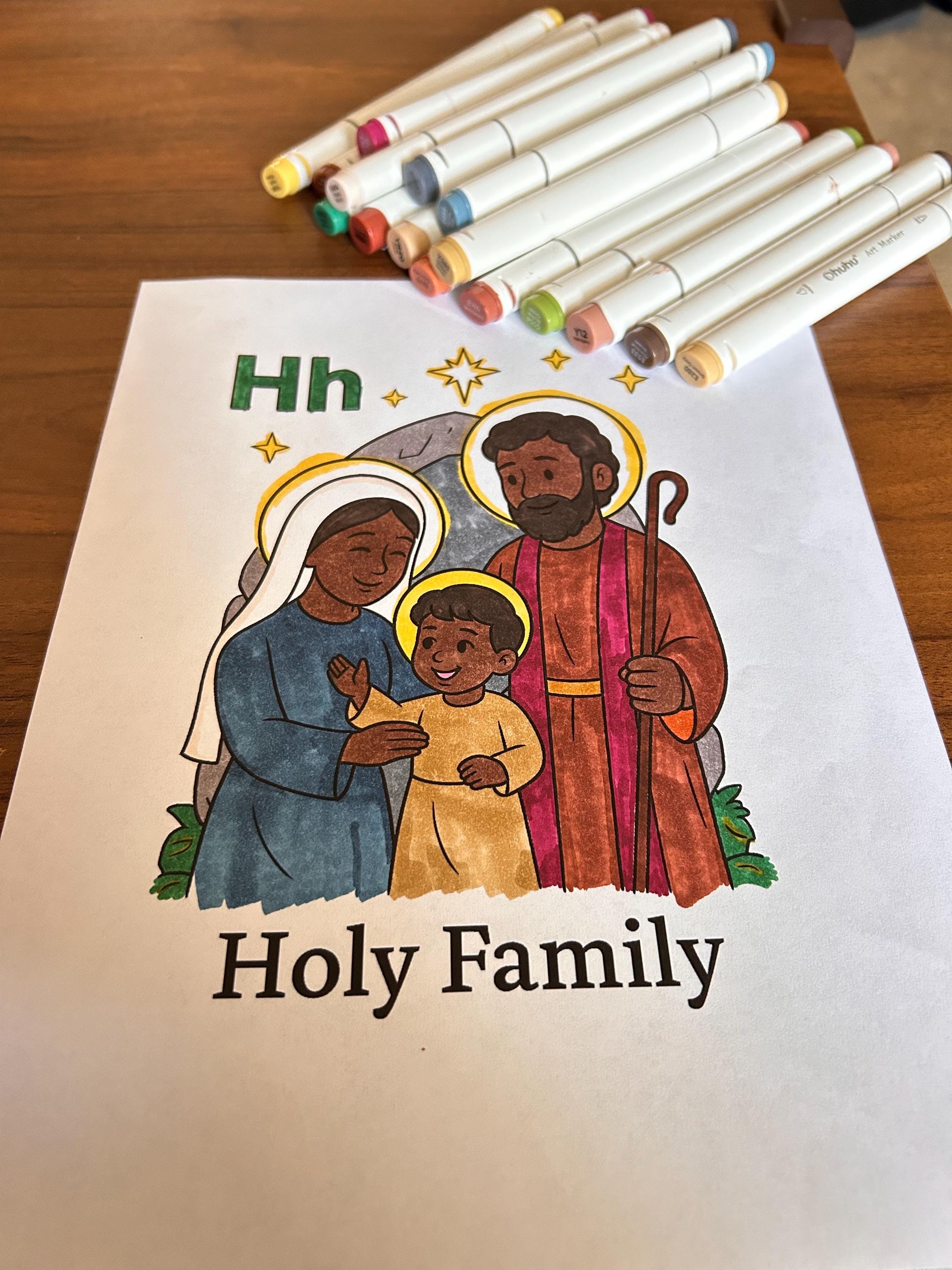 Catholic Alphabet | H is for Holy Family | Christian | Learning ...