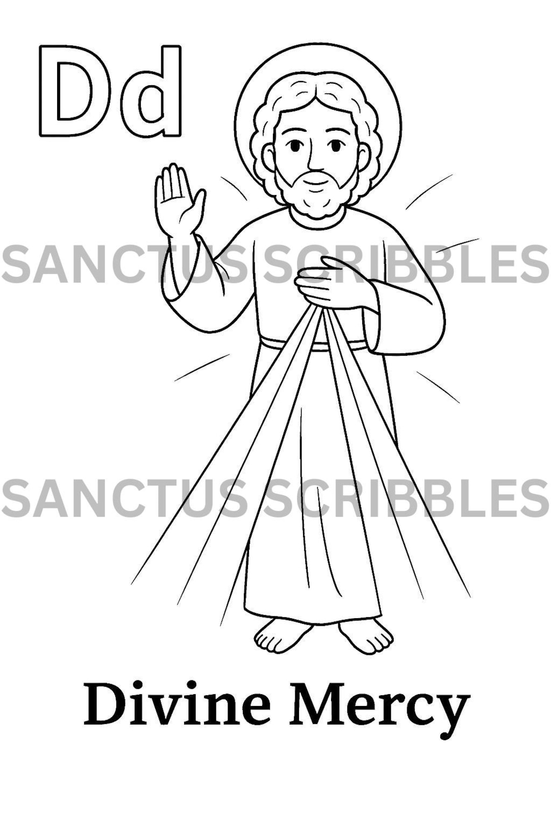 Catholic Alphabet | D is for Divine Mercy | Christian | Learning ...