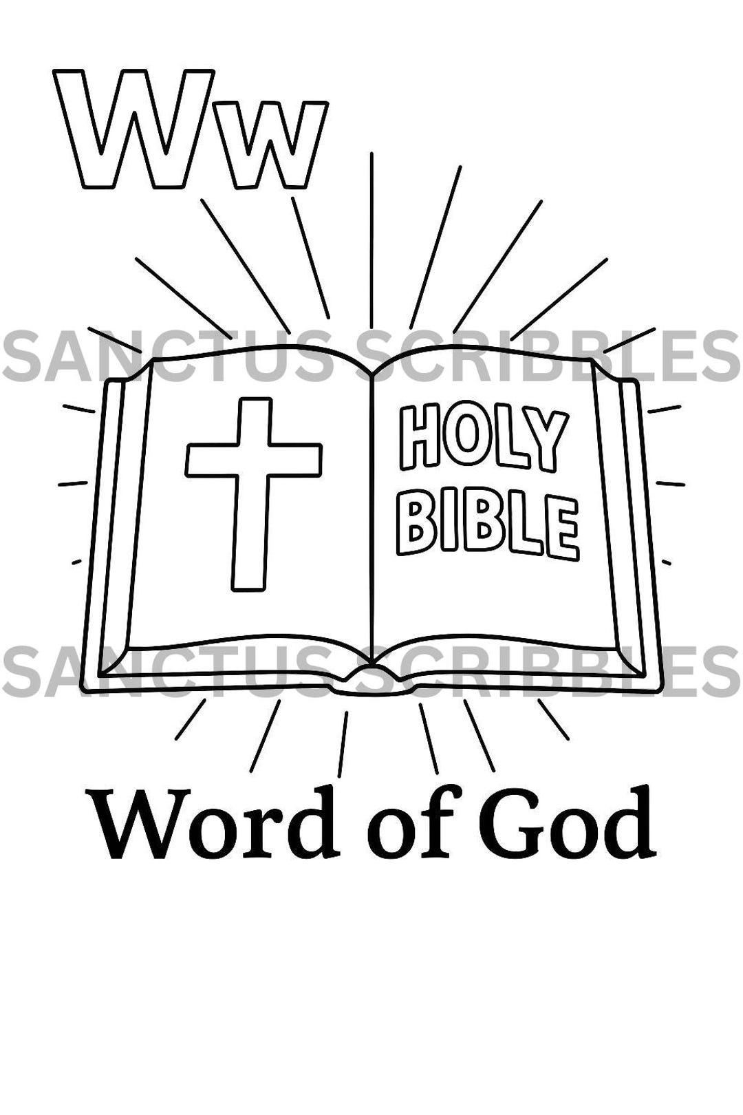 Catholic Alphabet | W is for Word of God | Christian | Learning ...