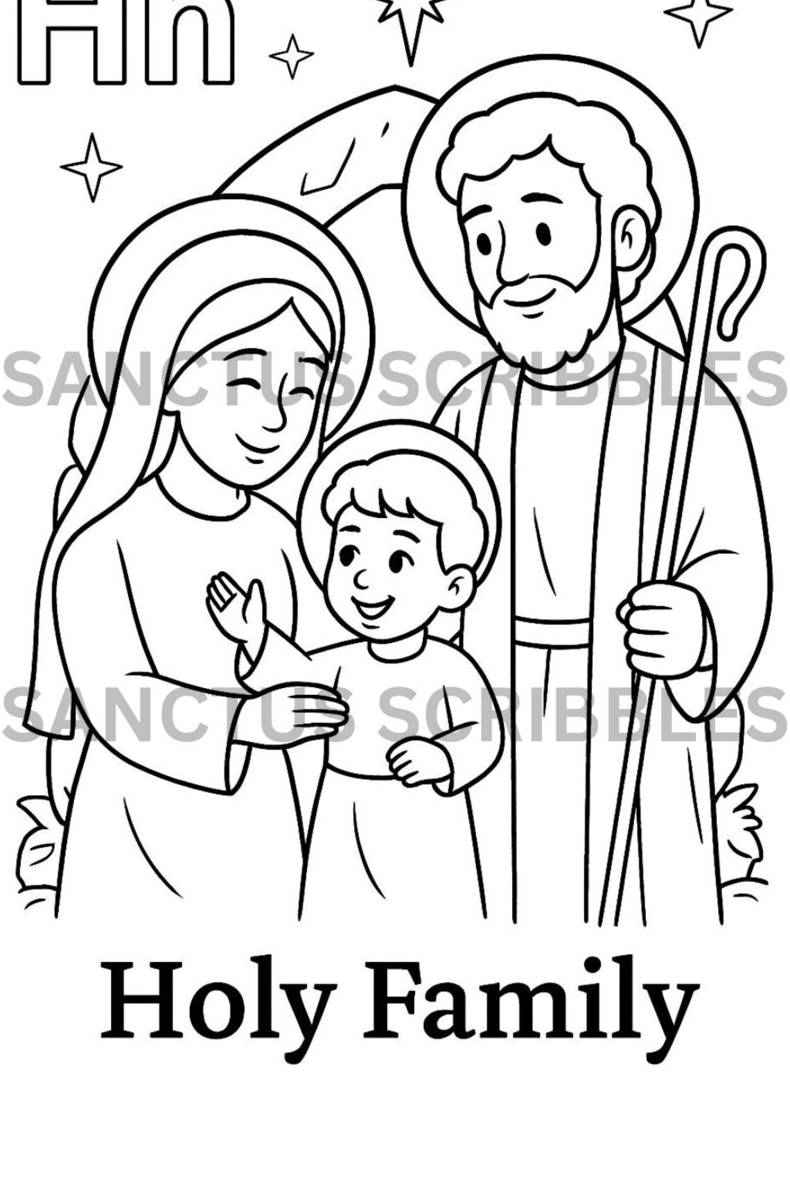 Catholic Alphabet | H is for Holy Family | Christian | Learning ...