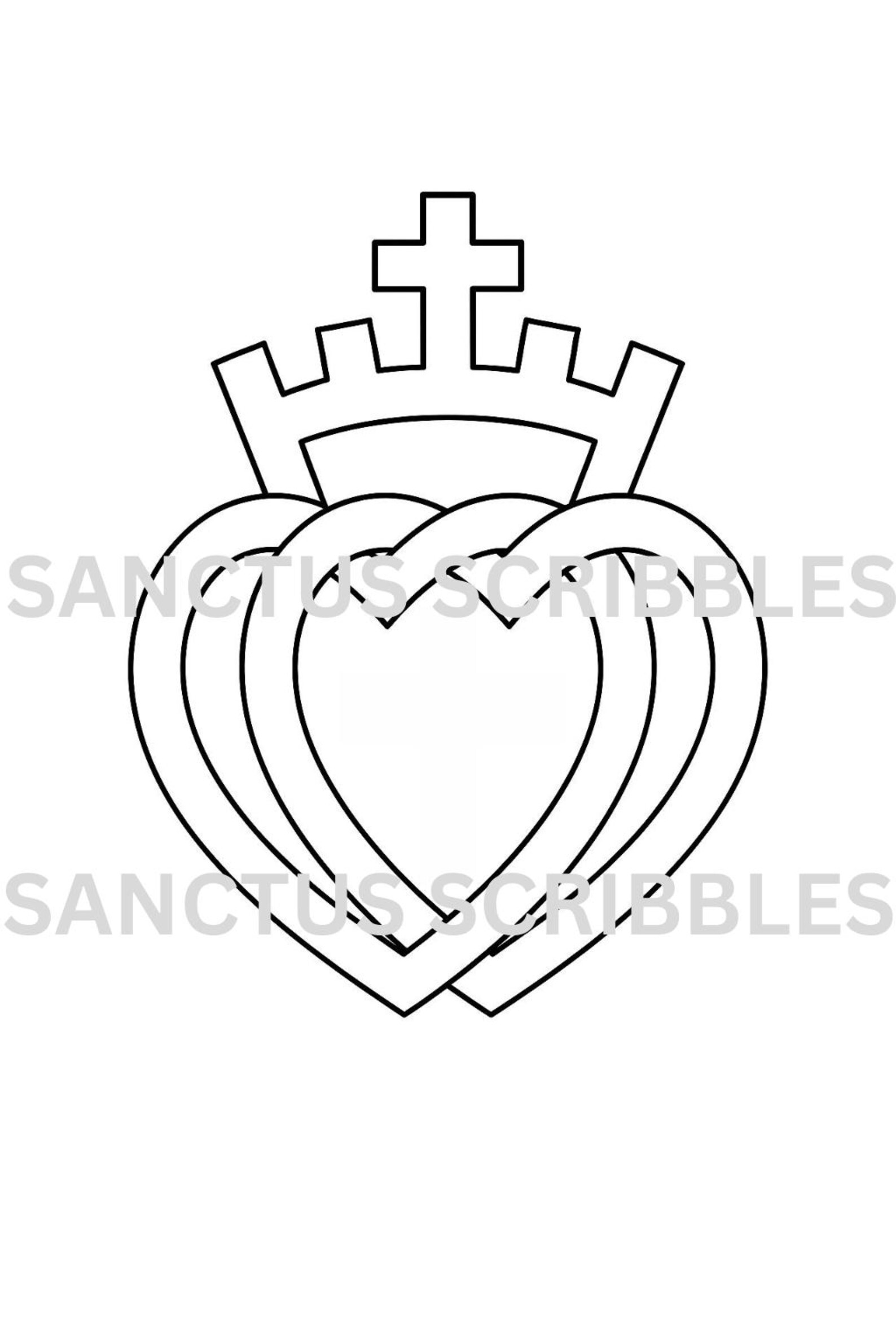 SSPX Emblem Coloring Page | Society of St. Pius X Printable ...