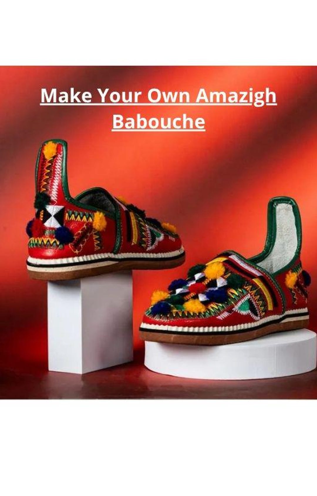 DIY Moroccan Slippers Pattern – Belgha Tafraout Style | Amazigh Leather ...