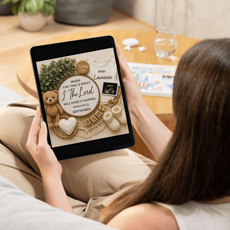 Religious Pregnancy Announcement Digital, We Have Been Keeping a Secret ...