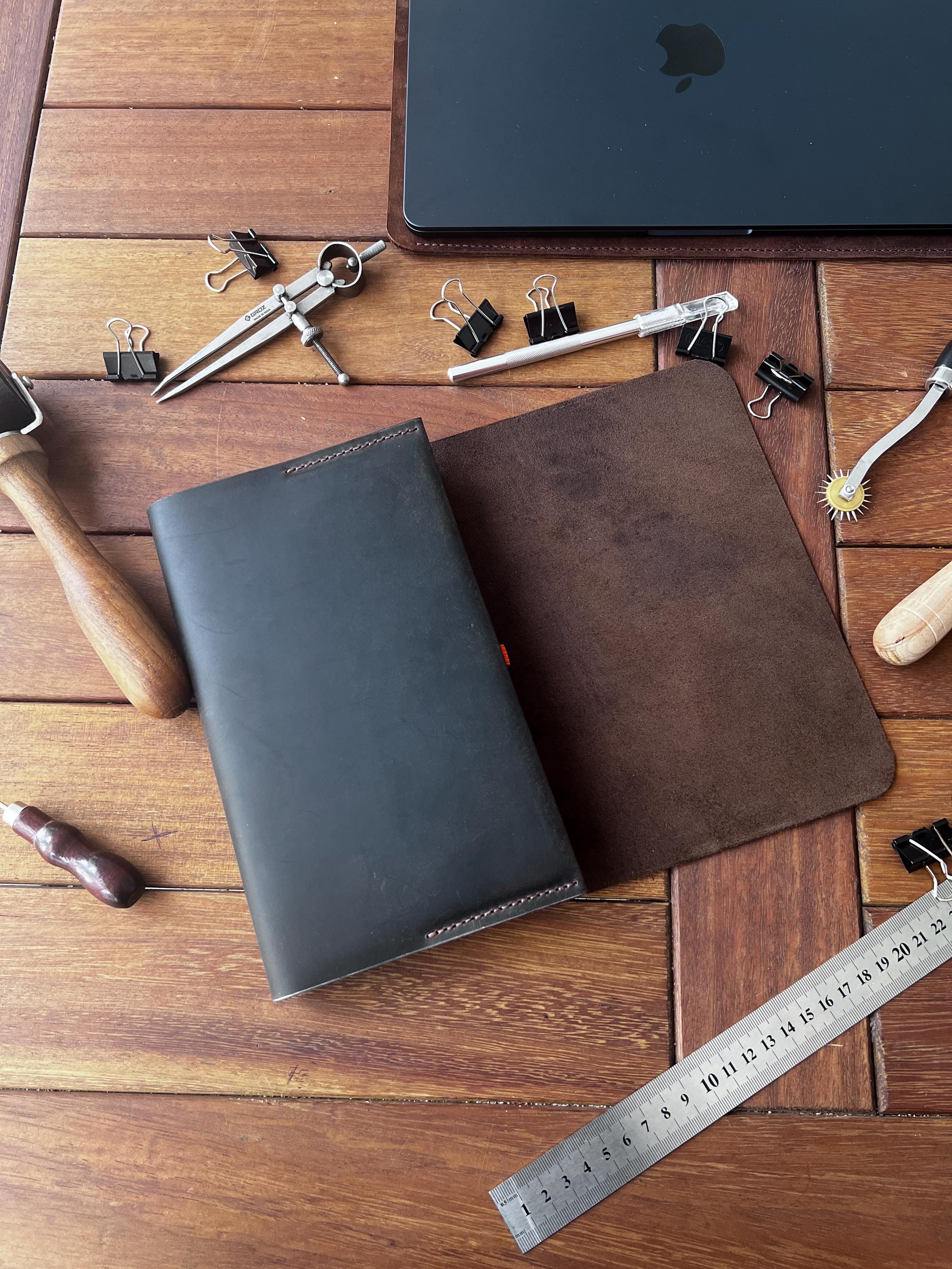 Personalized Leather Notebook/book Cover: Handmade A5 Journal - Etsy