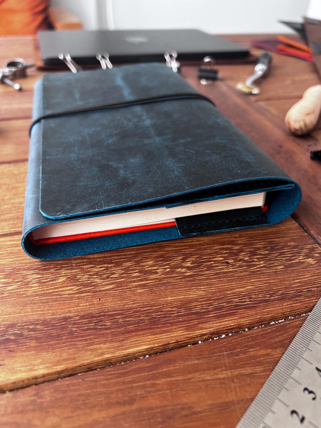 Personalized Leather Notebook Cover, Custom Leather Notebook Cover ...