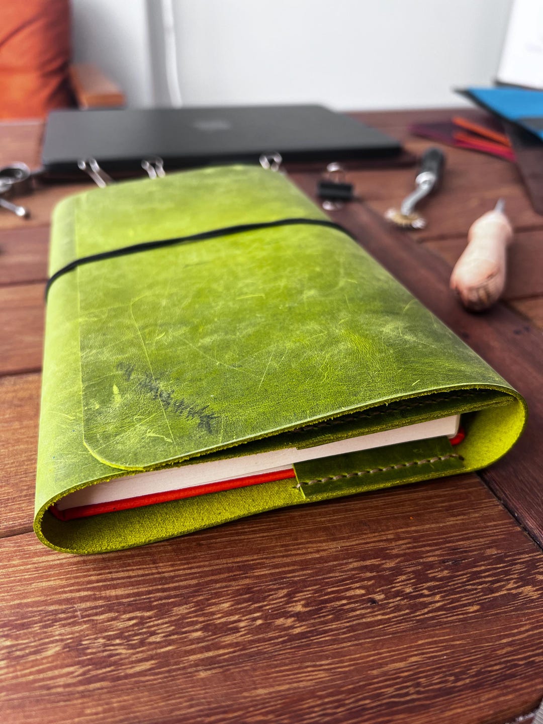 Personalized Leather Notebook/book Cover: Handmade A5 Journal - Etsy