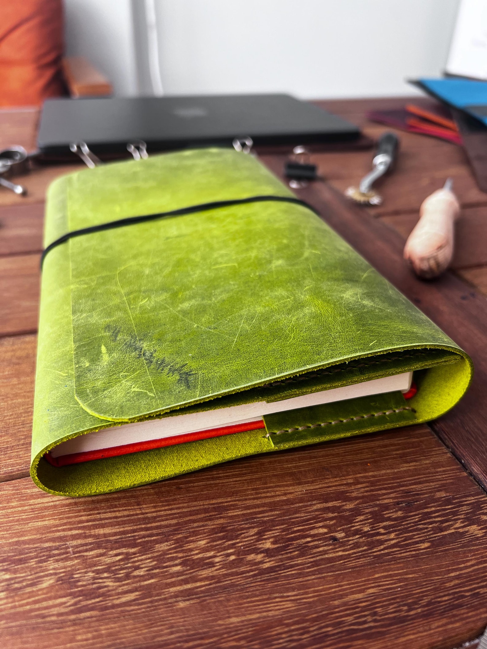 Personalized Leather Notebook/book Cover: Handmade A5 Journal - Etsy
