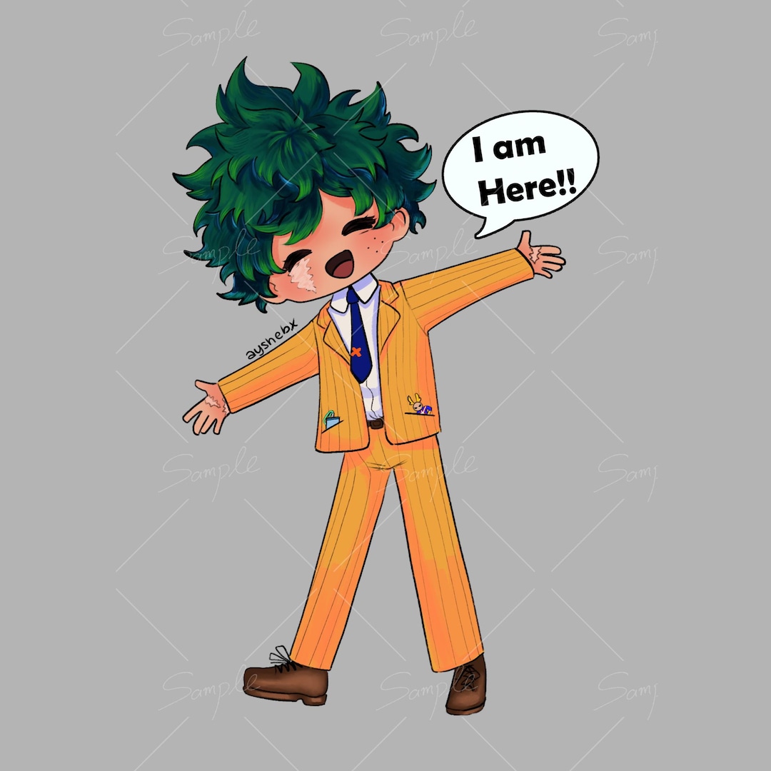 Deku Sensei Stickers, My Hero Academia - Etsy