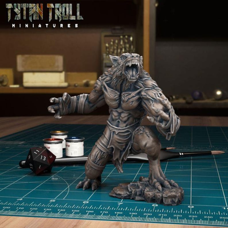 Curse of Strahd Miniatures - Werewolf Bundle - Etsy
