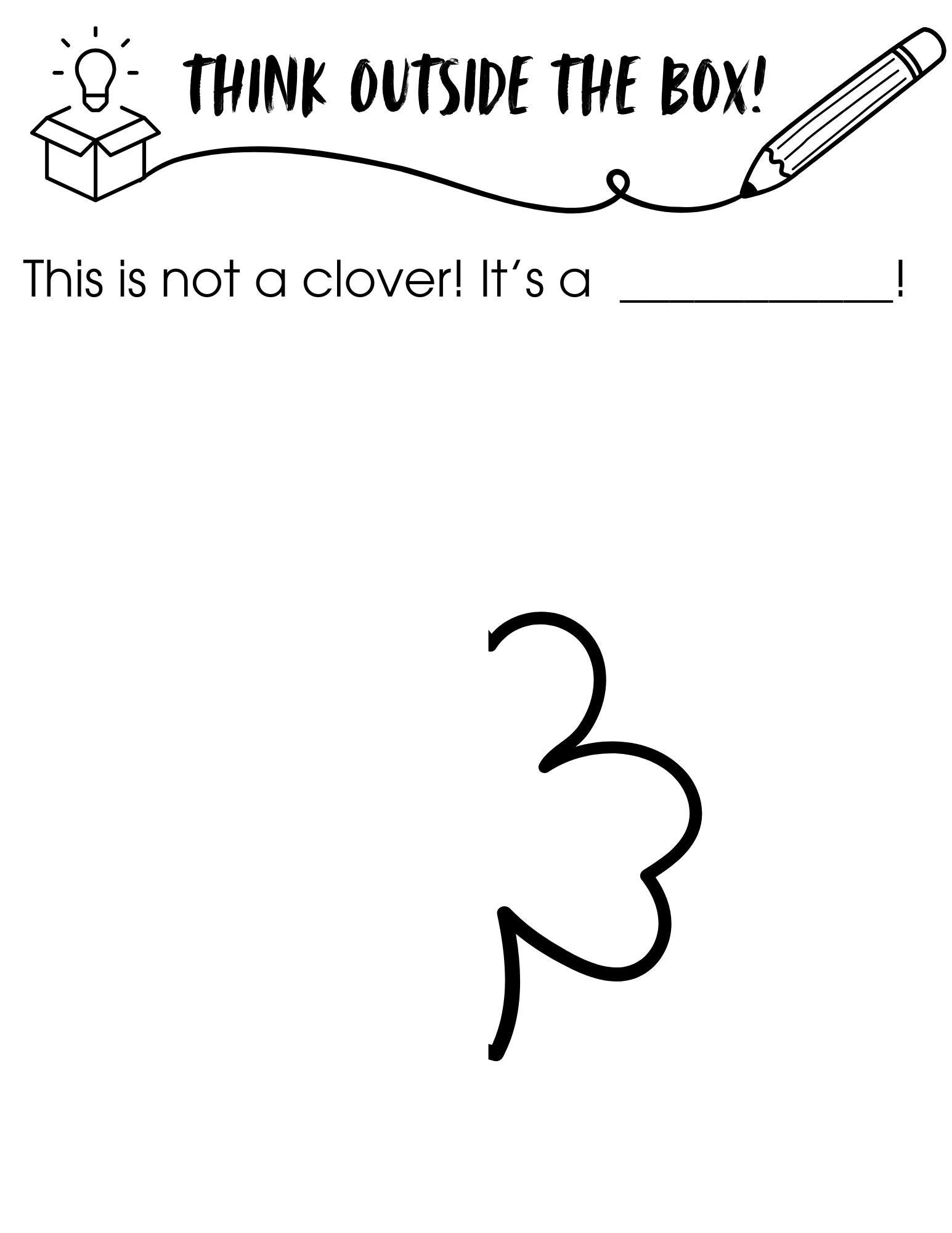 Think Outside the Box! Worksheets for Brain Breaks, Busy Work, or Fun ...