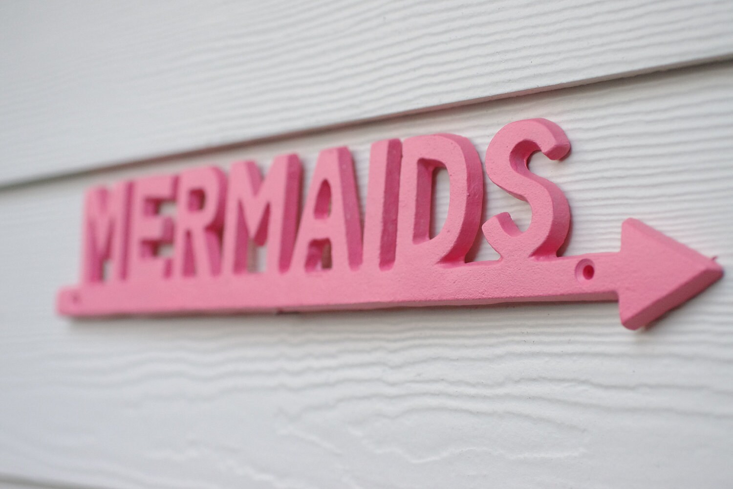 Mermaid Sign Coastal Decor Pick Your Color - Etsy