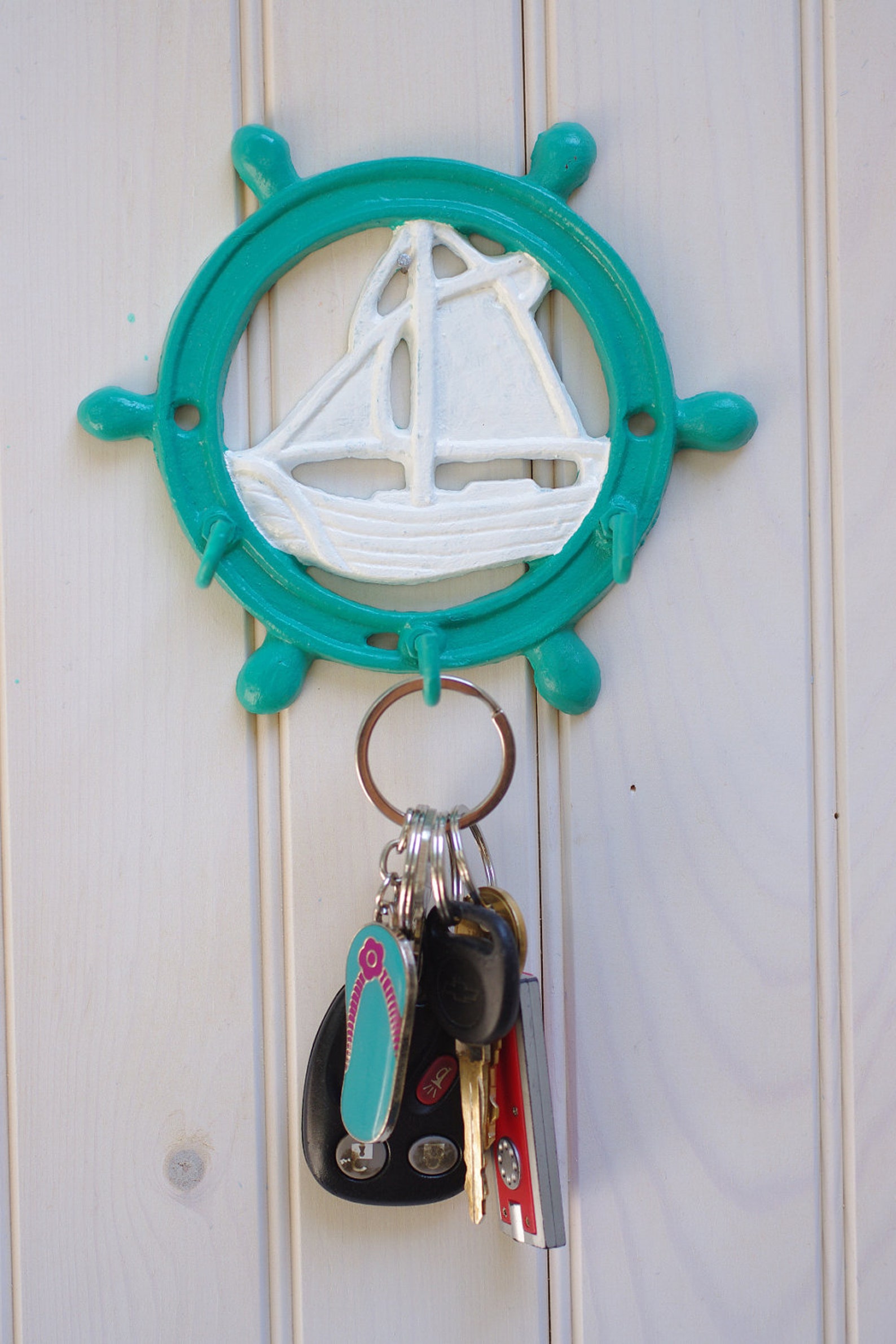Nautical Key Rack Ship Key Ring Wall Key Holder - Etsy