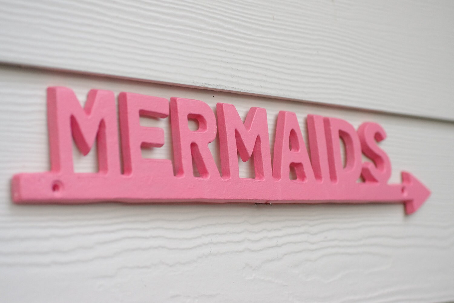 Mermaid Sign Coastal Decor Pick Your Color - Etsy