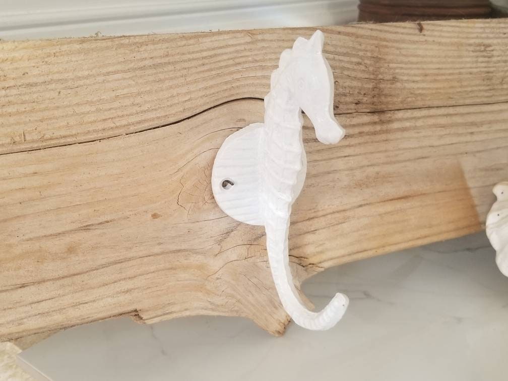 Sea Horse Wall Hook - Beach Decor - Nautical Decor - Beach House ...