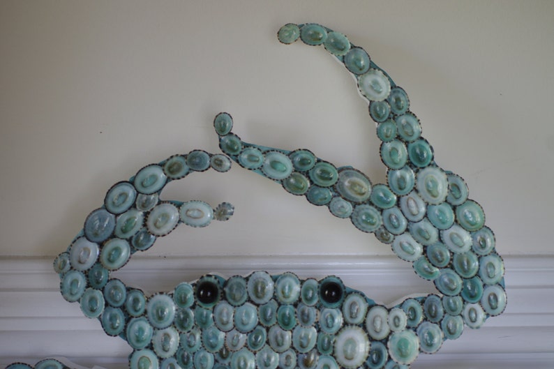 Seashell Covered Coastal Crab - Crab Wall Decor - Beach Decor - Etsy
