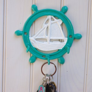 Nautical Key Rack - Ship Key Ring - Wall Key Holder - Etsy