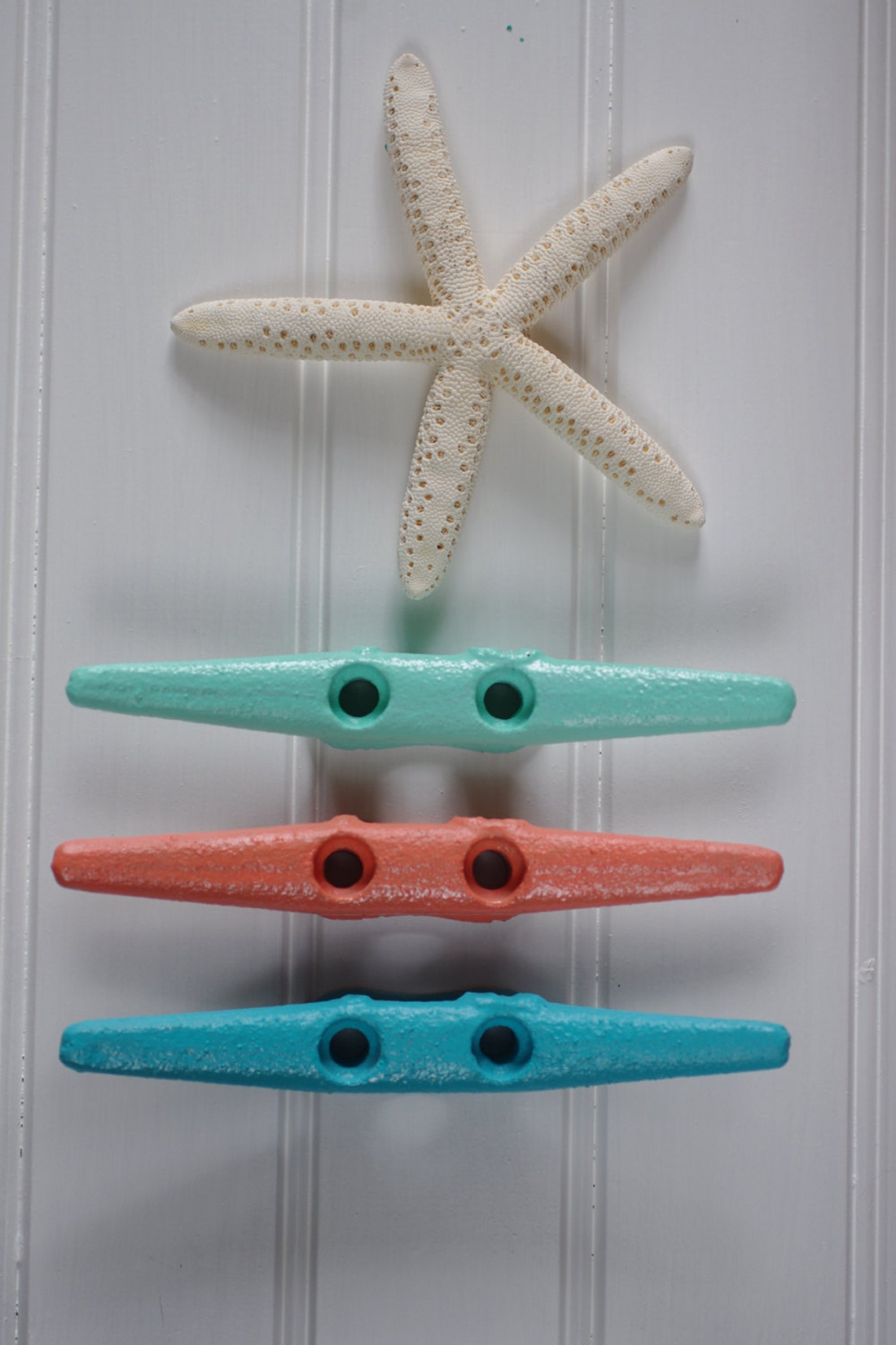 Beach Decor Colorful Boat Cleat Wall Hook - Etsy