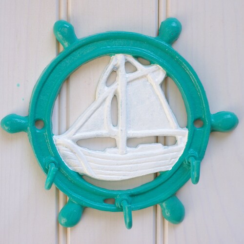 Nautical Key Rack Ship Key Ring Wall Key Holder - Etsy