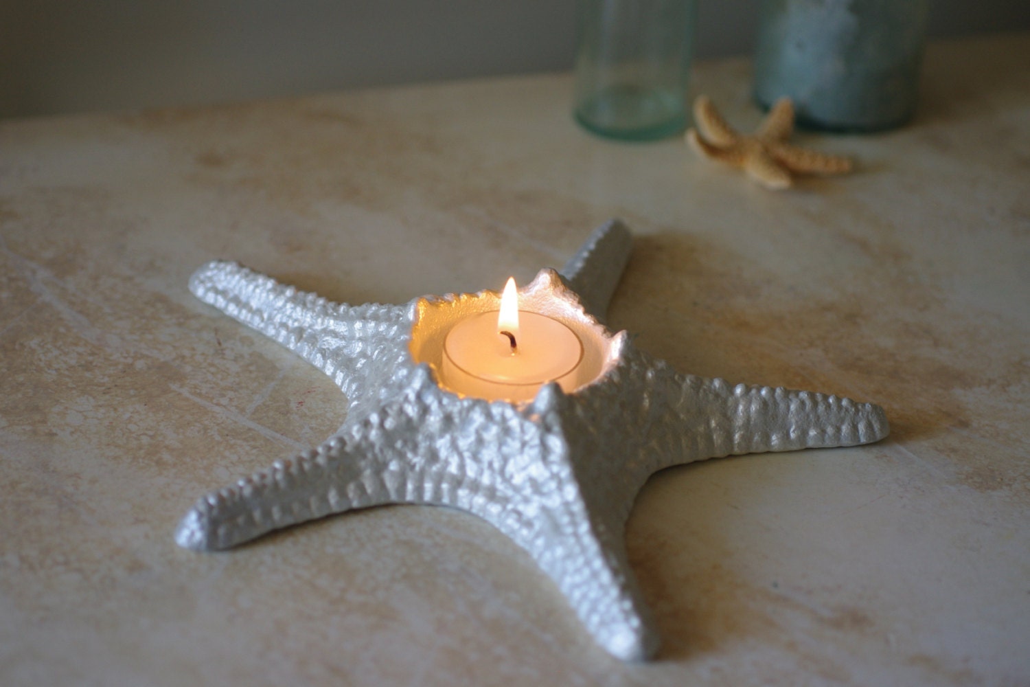 Cast Iron Knobby Starfish Candle Holder Votive PICK YOUR | Etsy