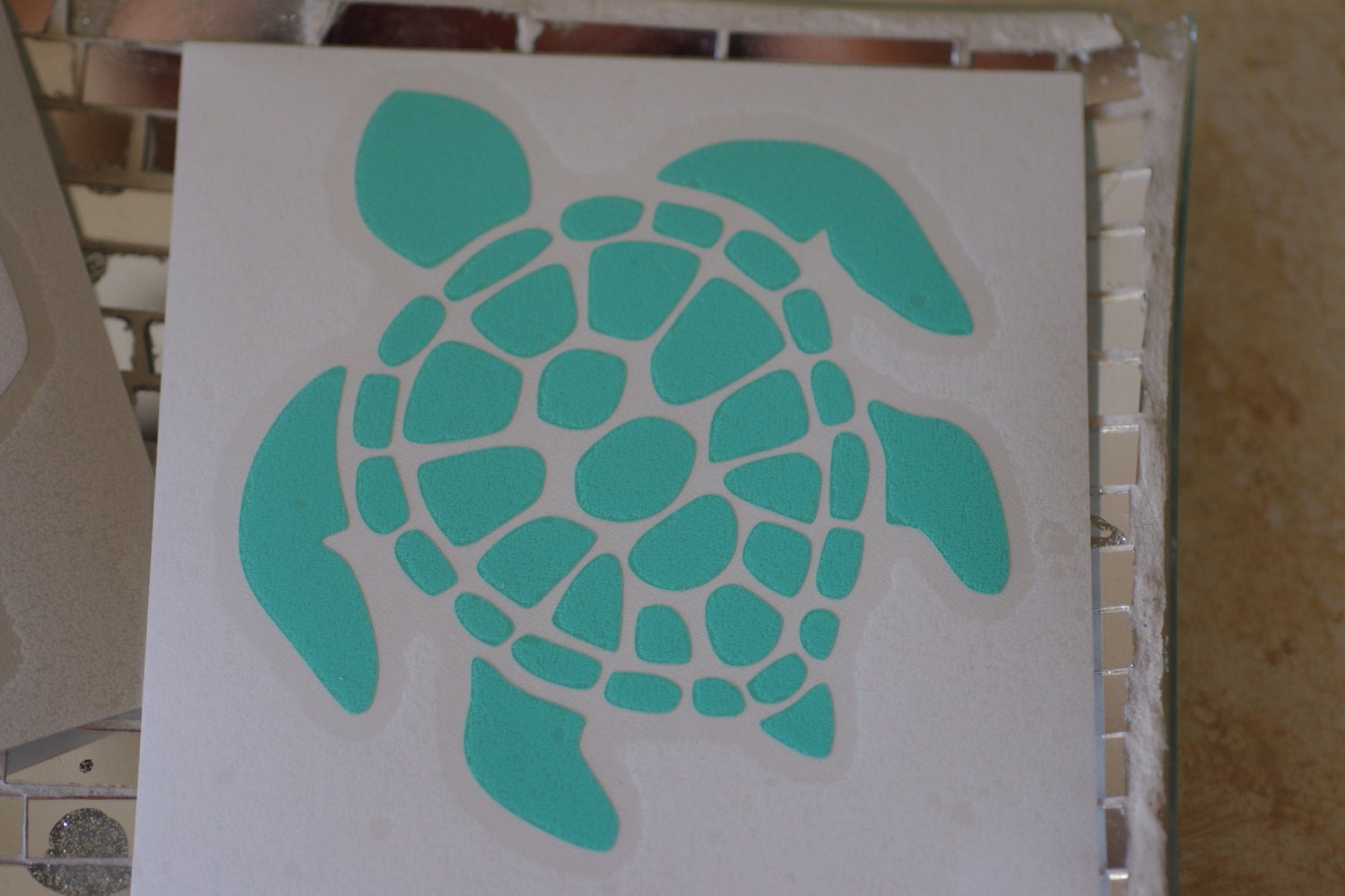 Sea Turtle or Scallop Shell Vinyl Decal Beach Decal Shell - Etsy
