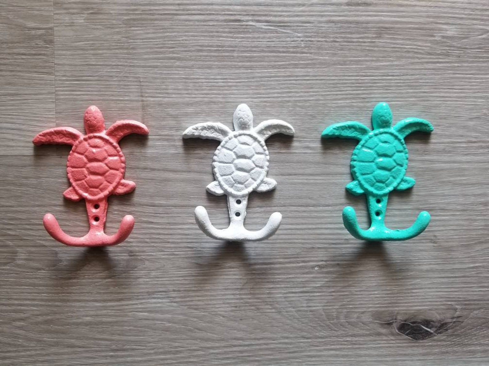 Sea Turtle Wall Hook Cast Iron Sea Turtle Beach Decor - Etsy