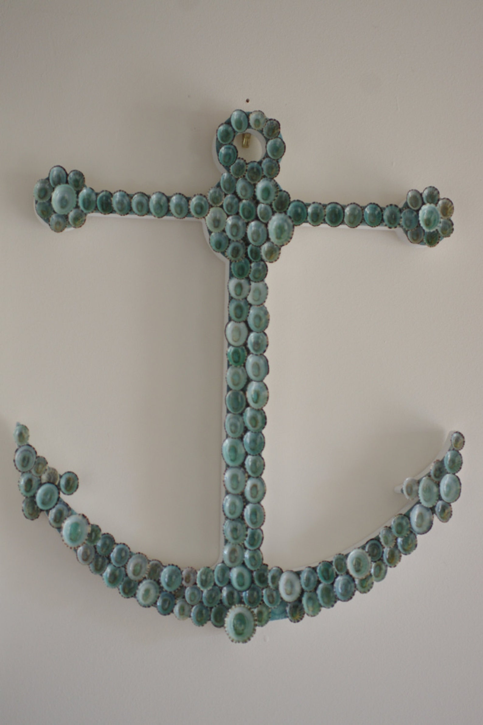 Seashell Covered Anchor Limpet Shell Anchor Wall Decor - Etsy