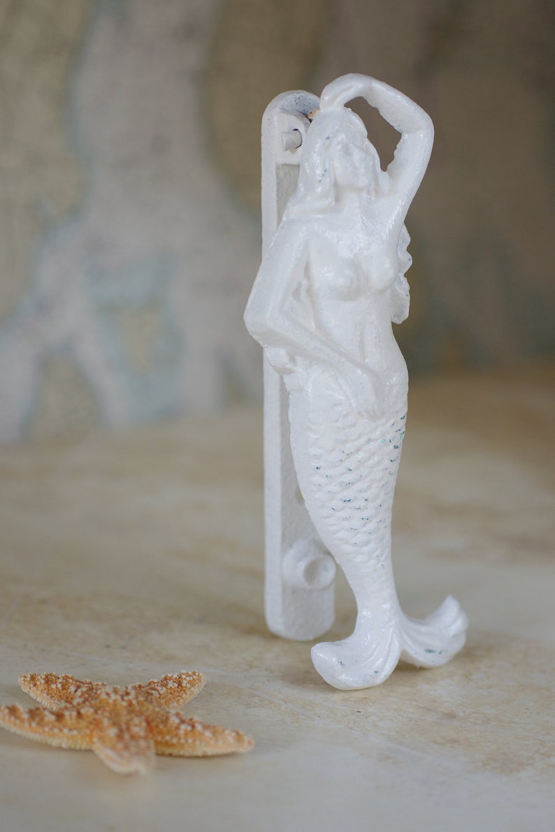 Beach Decor Cast Iron Mermaid Door Knocker PICK YOUR COLOR - Etsy