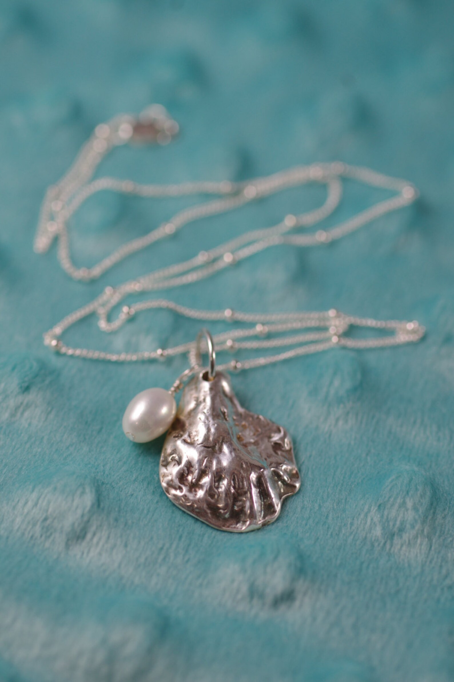 Fine Silver Oyster Shell Pendant and Necklace - Seashell Lover - Etsy