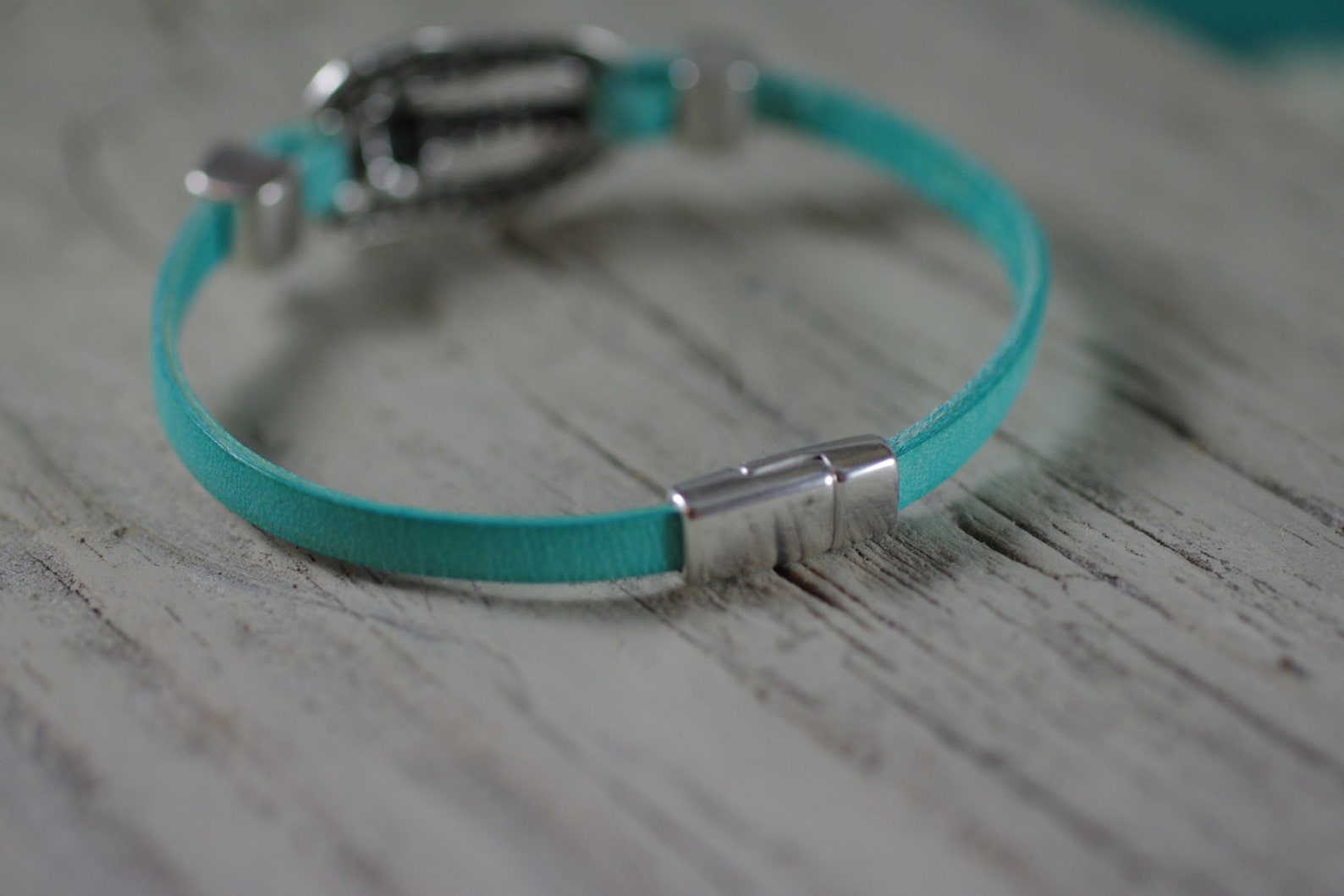 Silver Auger Shell Bracelet - Leather Jewelry - Beach Bracelet - Etsy