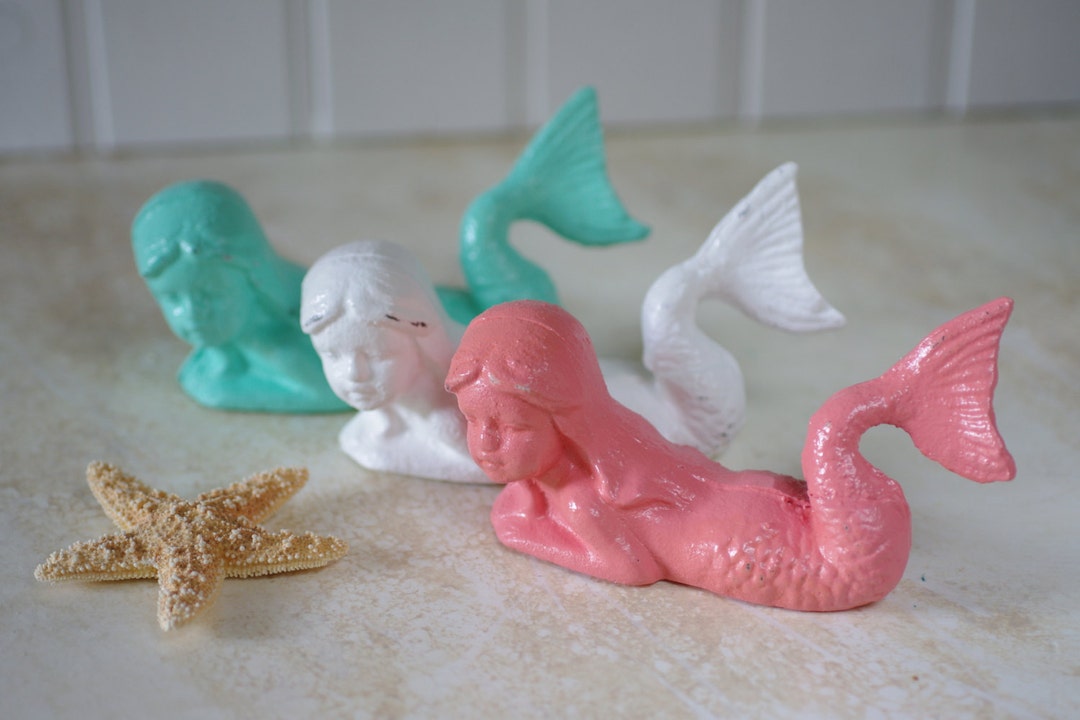 Sweet Little Cast Iron Mermaid - PICK YOUR COLOR - Etsy