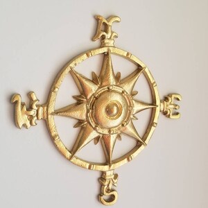 Cast Iron Compass Rose - Wall Decor - Coastal Decor - Etsy