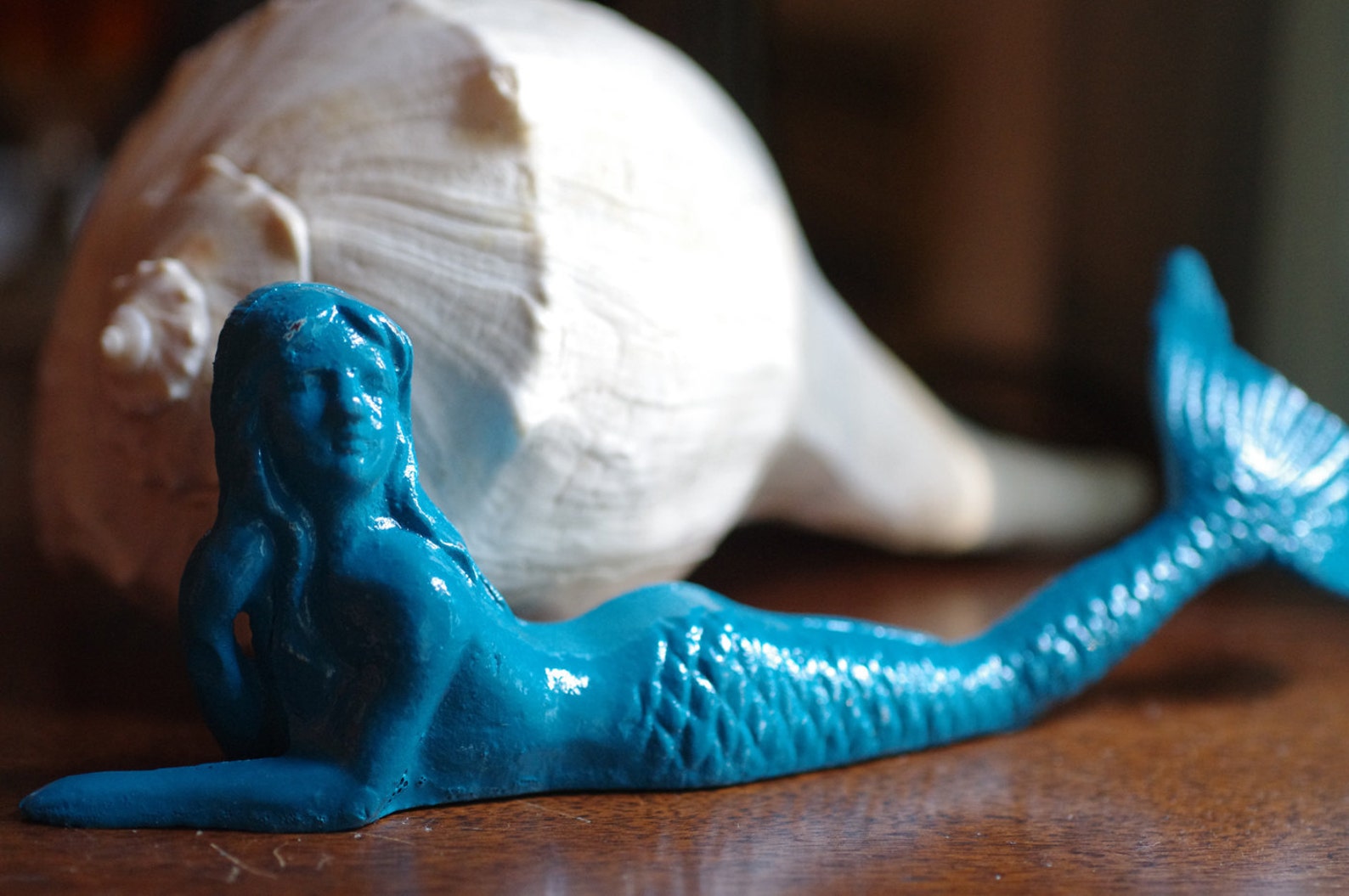 Beach Decor Cast Iron Mermaid PICK YOUR COLOR - Etsy