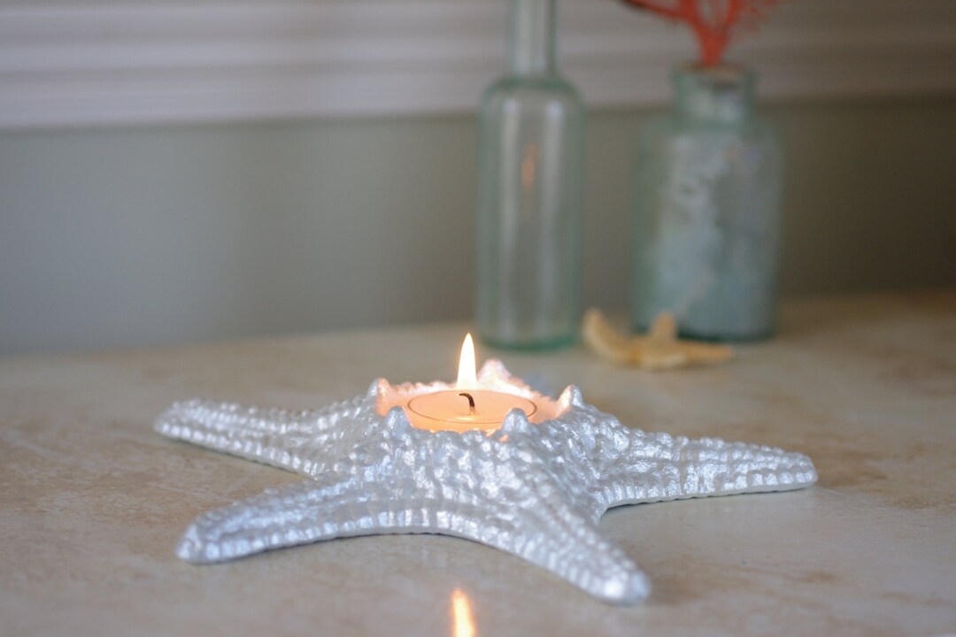 Cast Iron Knobby Starfish Candle Holder Votive - PICK YOUR COLOR - Etsy