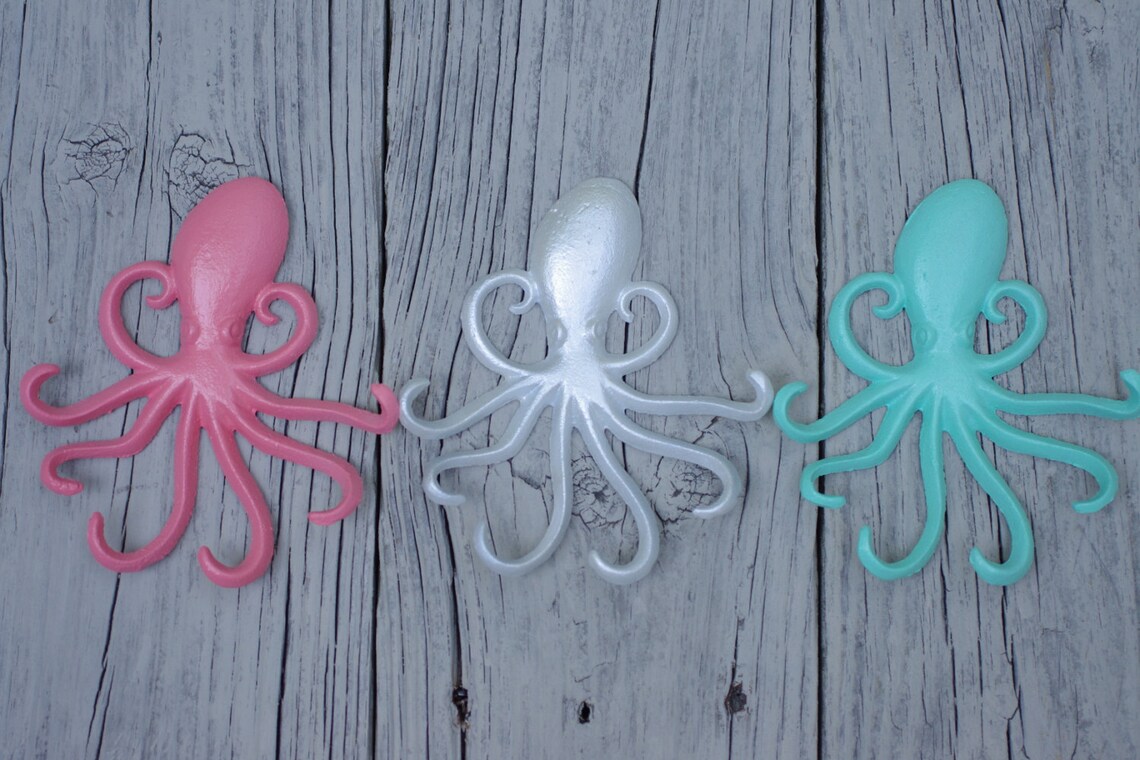 Cast Iron Octopus Hook Jewelry Organizer Jewelry Holder - Etsy