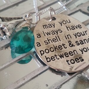 Silver Shell in Your Pocket Necklace - Whelk Shell Charm - Beach Lover ...