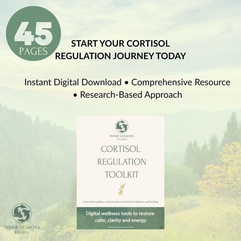 Cortisol Regulation Toolkit: Stress Management Digital Guide (PDF ...