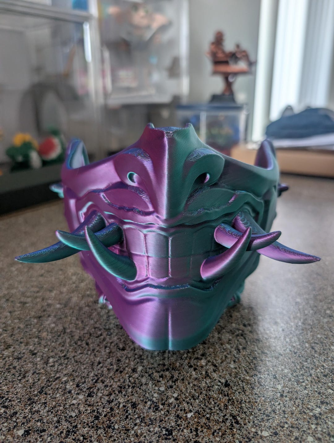 3D Printed Oni Mask - Full Size, Hand-finished - Multicolor or Custom ...