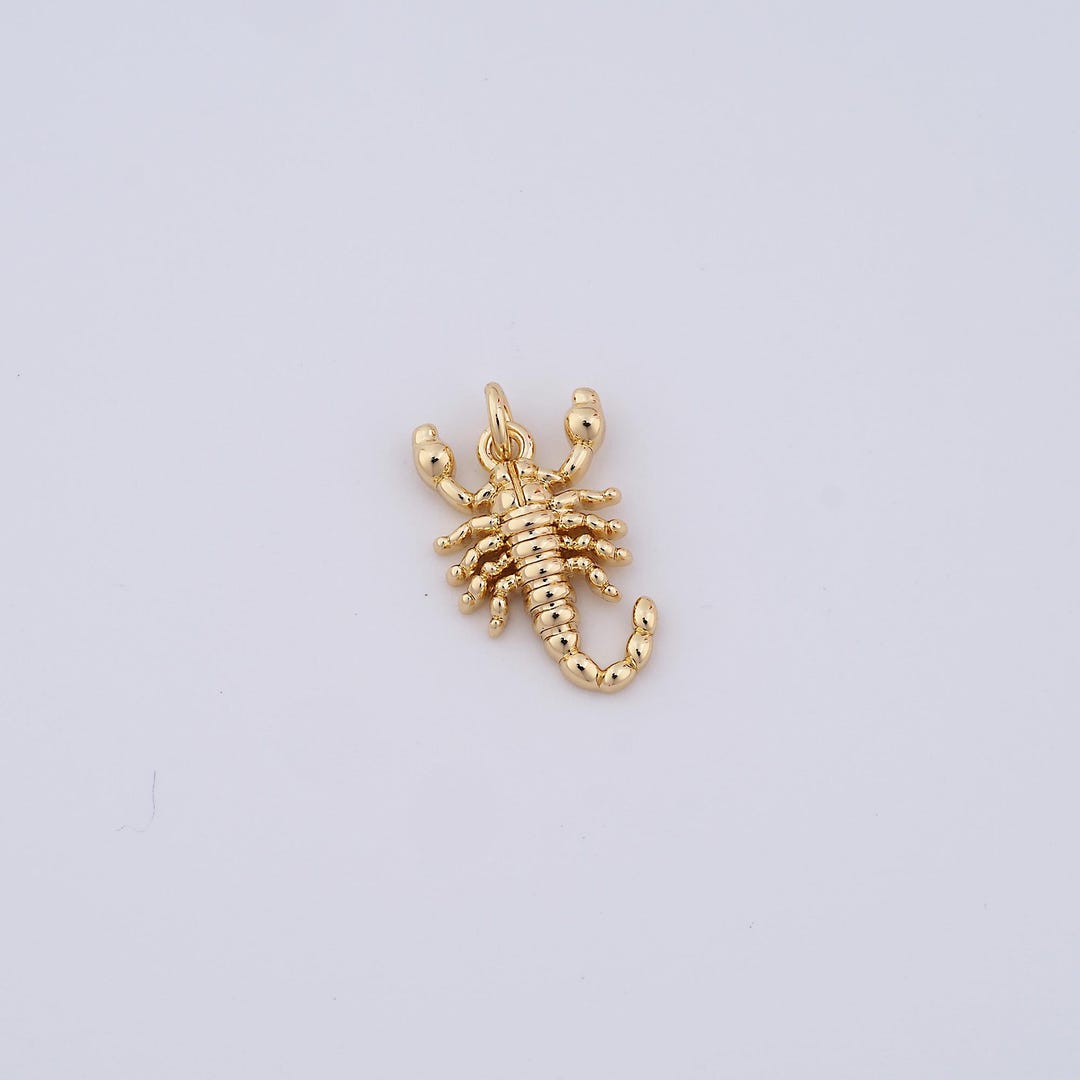 Scorpion Pendant,18k Gold Filled Scorpion Charm,scorpion Charm DIY ...