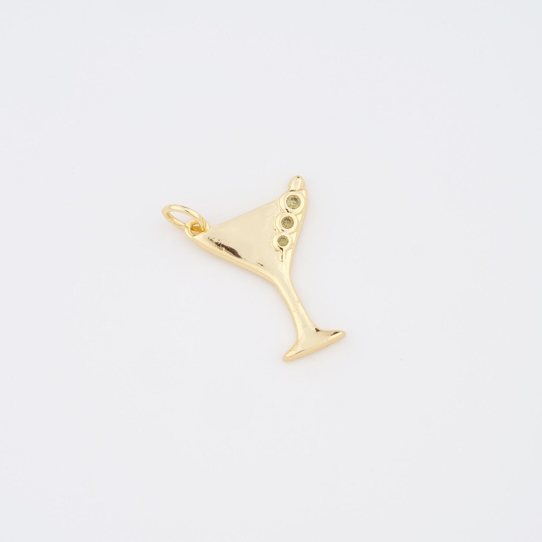 Goblet Pendant,18k Gold Filled Wine Cup Charm,cup Charm DIY Bracelet ...